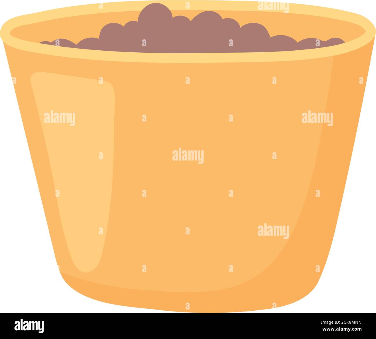 pot with soil Stock Vector Image & Art - Alamy