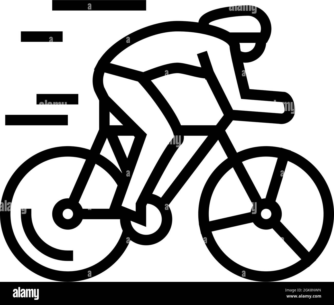 cycling sport line icon vector illustration Stock Vector Image & Art ...