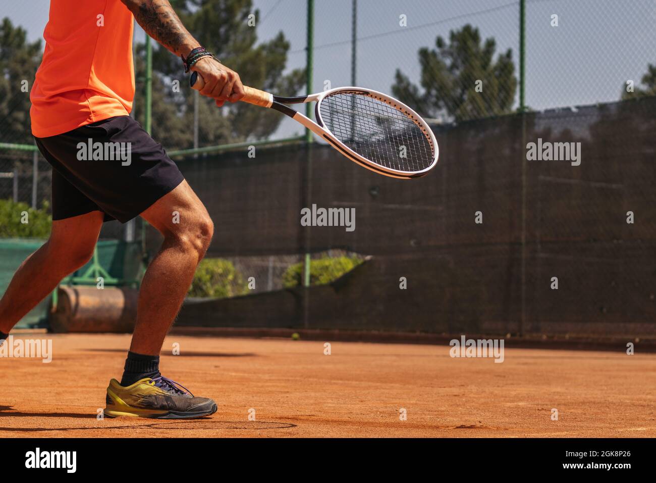 Tennis racket ball motion hi-res stock photography and images - Alamy