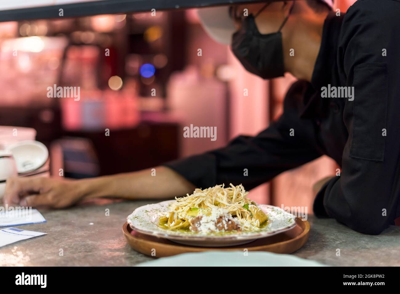 Full body of happy adult ethnic male musician in casual clothes ...