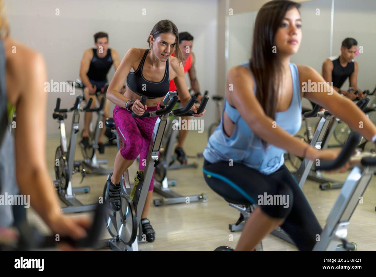 Focused sweaty sportswoman in hi-res stock photography and images - Alamy