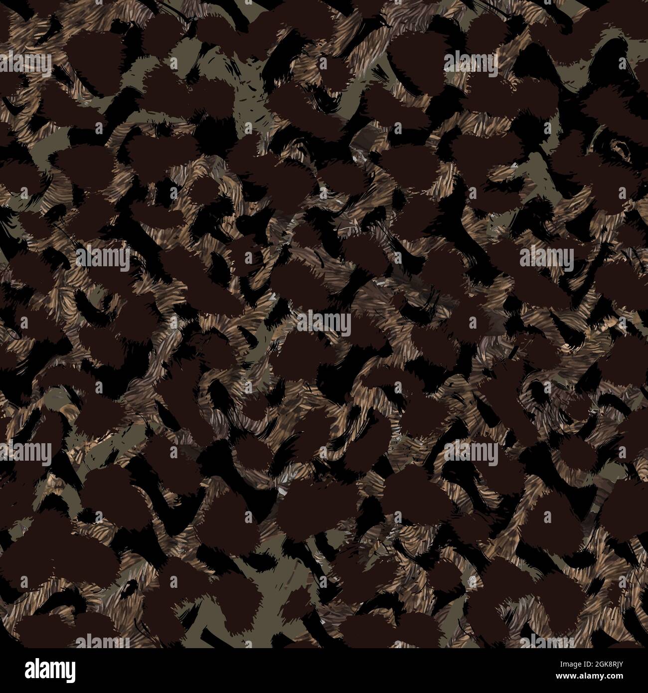 Seamless Leopard and Fur Pattern Print like Camouflage Design Stock ...