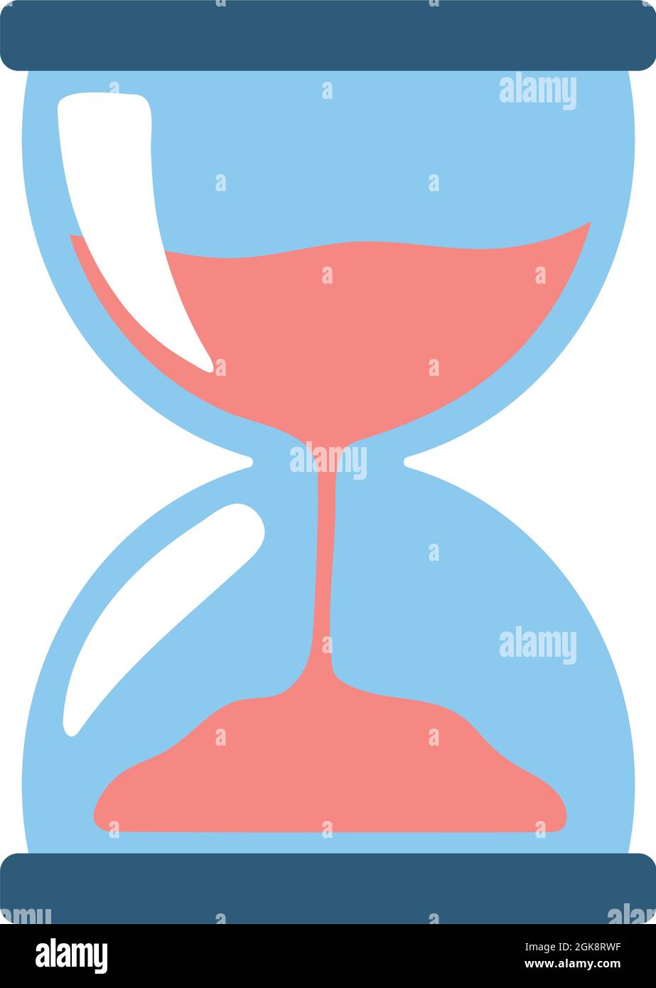 hourglass time cartoon Stock Vector Image & Art - Alamy