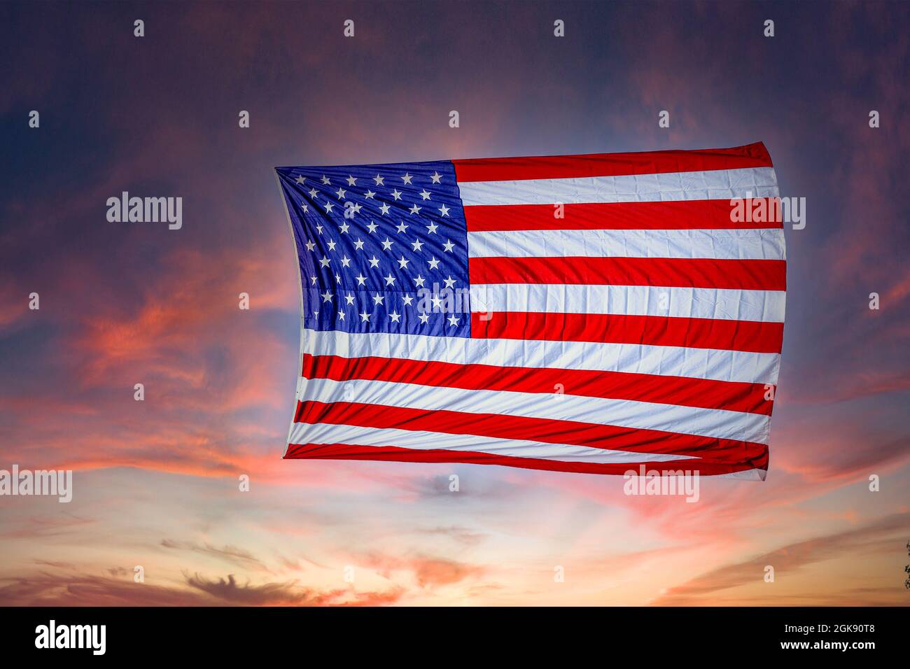 American Flag Hanging Stock Photo - Alamy