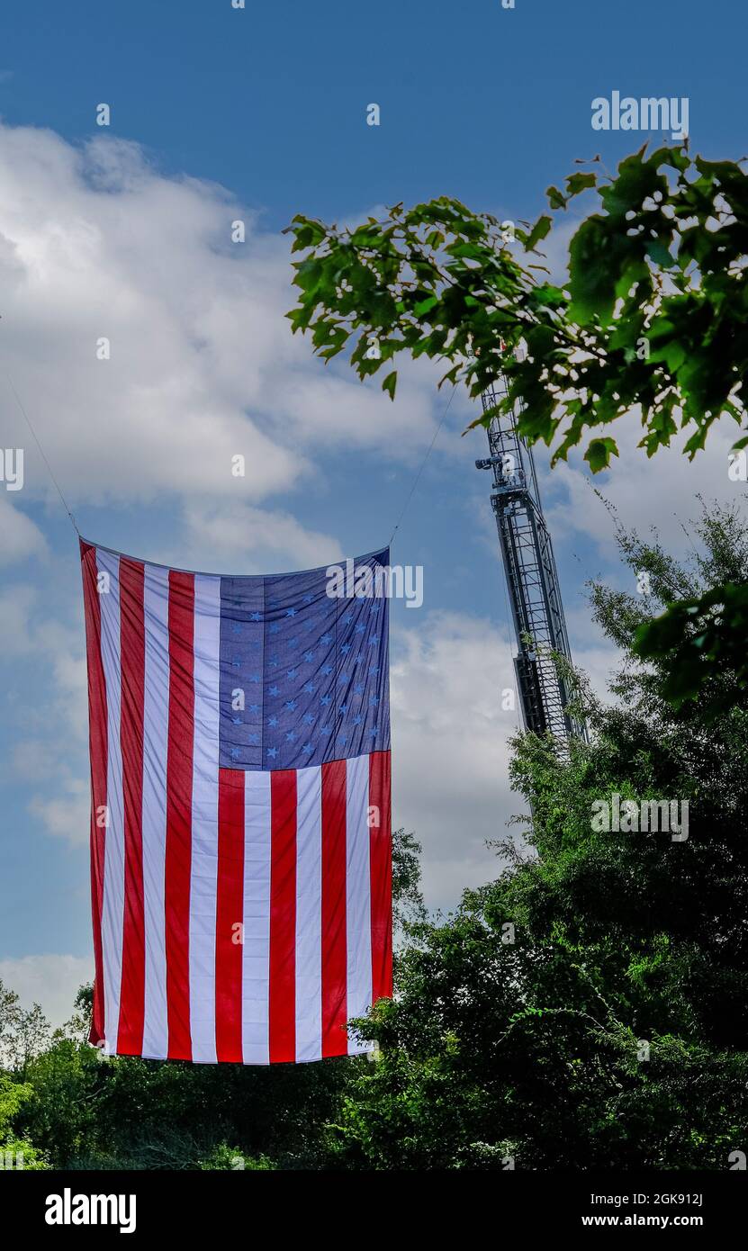 American Flag Hanging Stock Photo - Alamy