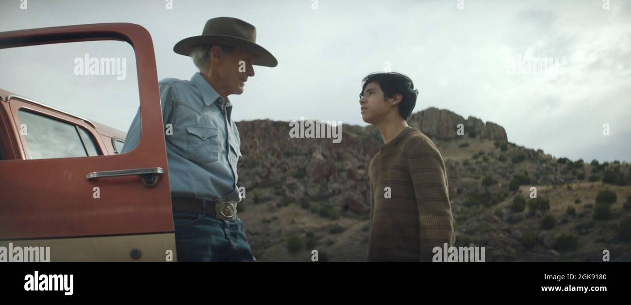 CRY MACHO, from left: Clint Eastwood, Eduardo Minett, 2021. © Warner ...