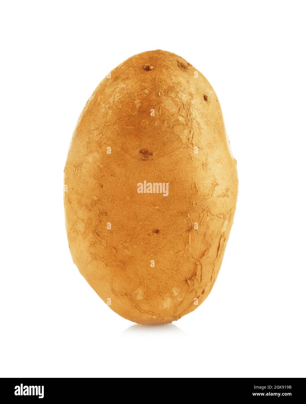 Raw unpeeled potato on white background Stock Photo - Alamy