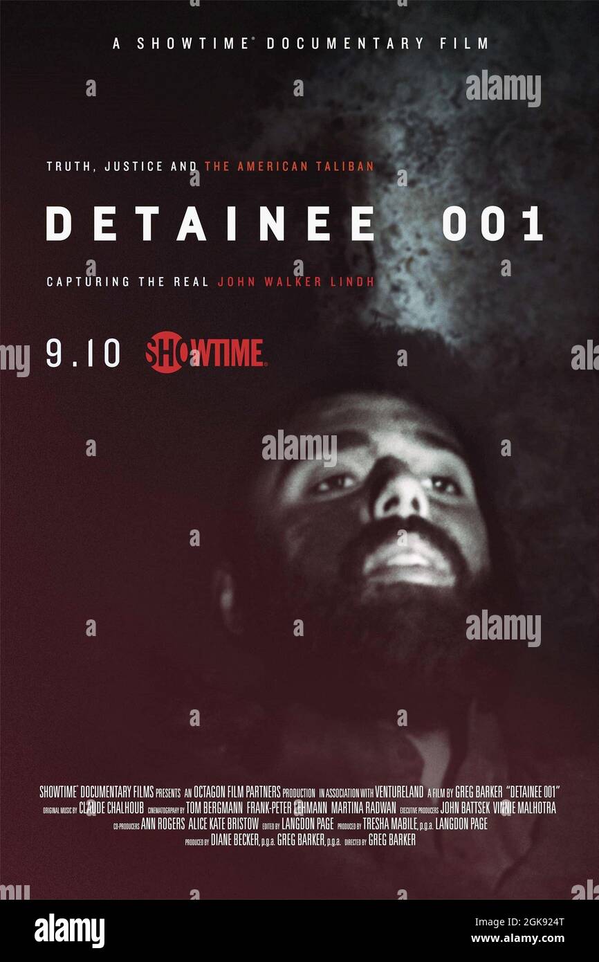 DETAINEE 001, US poster, John Walker Lindh, 2021. © Showtime ...