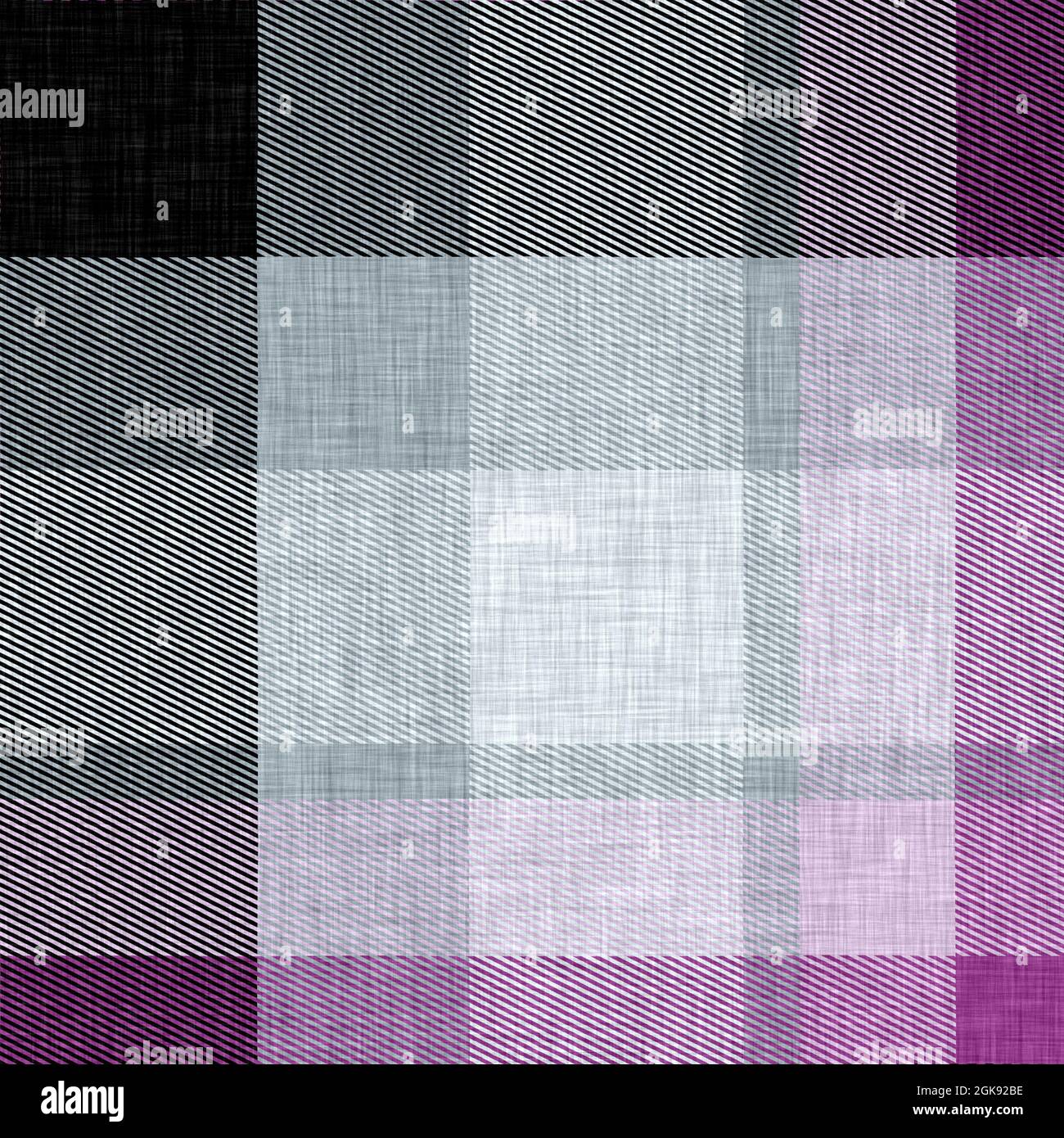 Traditional gingham plaid woven linen texture. Seamless winter style ...