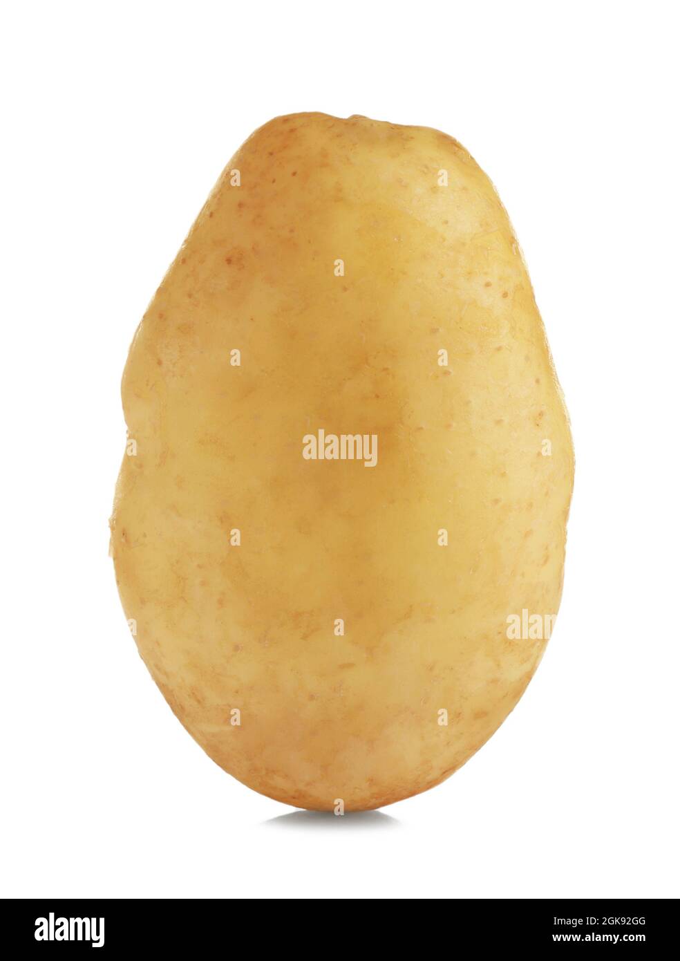 Raw unpeeled potato on white background Stock Photo - Alamy