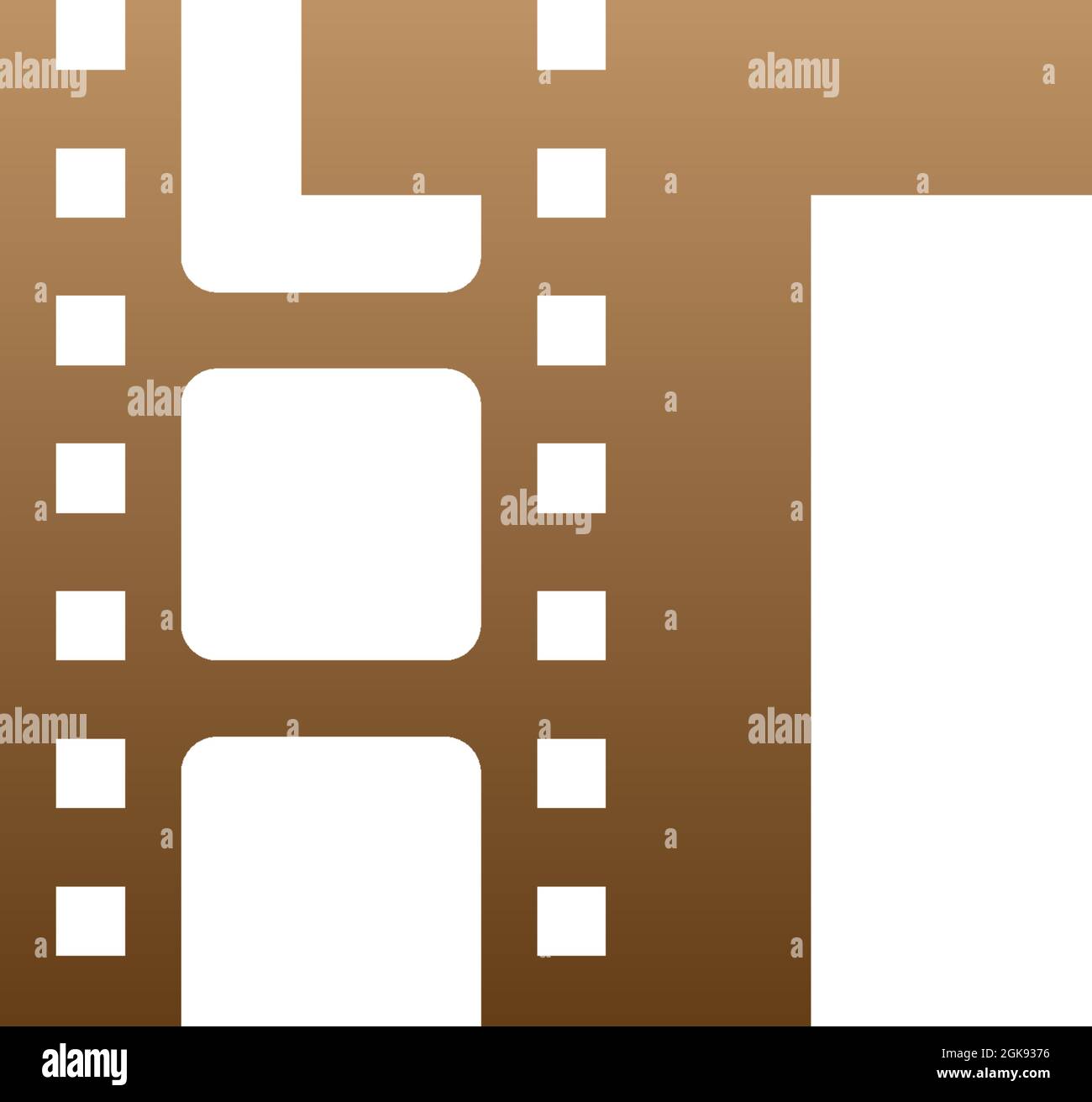 Letter T with film strip icon logo design template illustration Stock ...