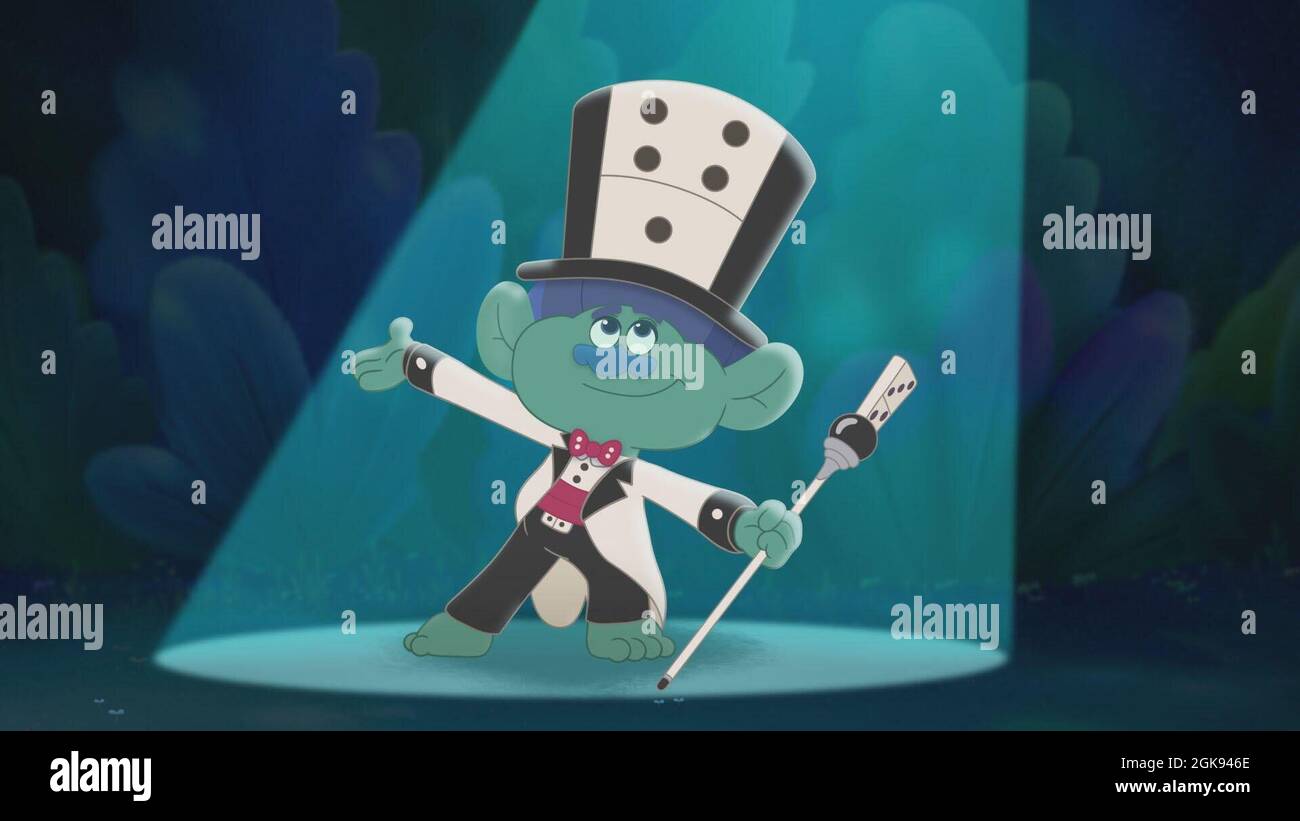TROLLSTOPIA, (aka TROLLS TOPIA), Branch (voice: Skylar Astin), Domin-Uh ...