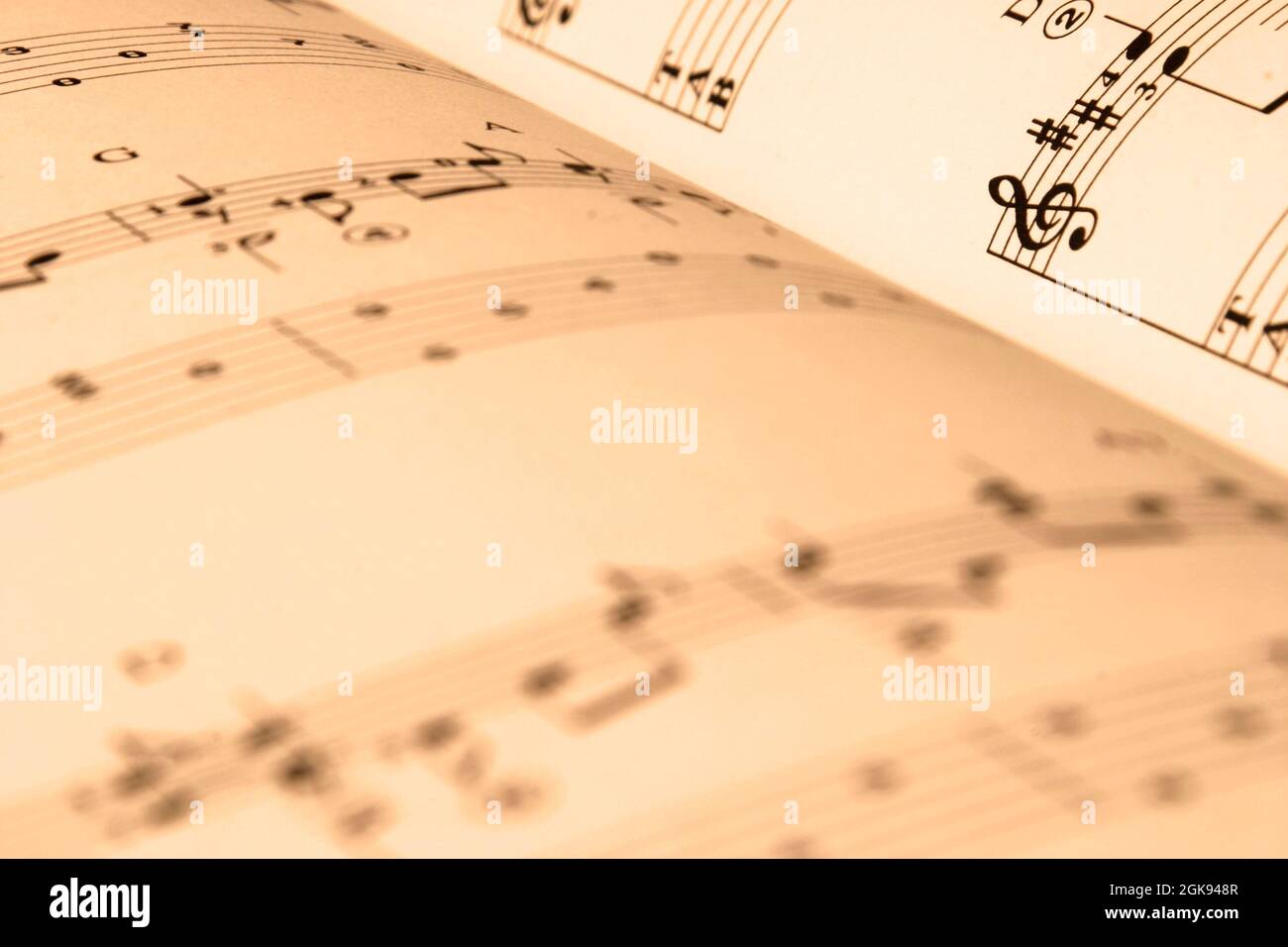 sheet of music Stock Photo - Alamy