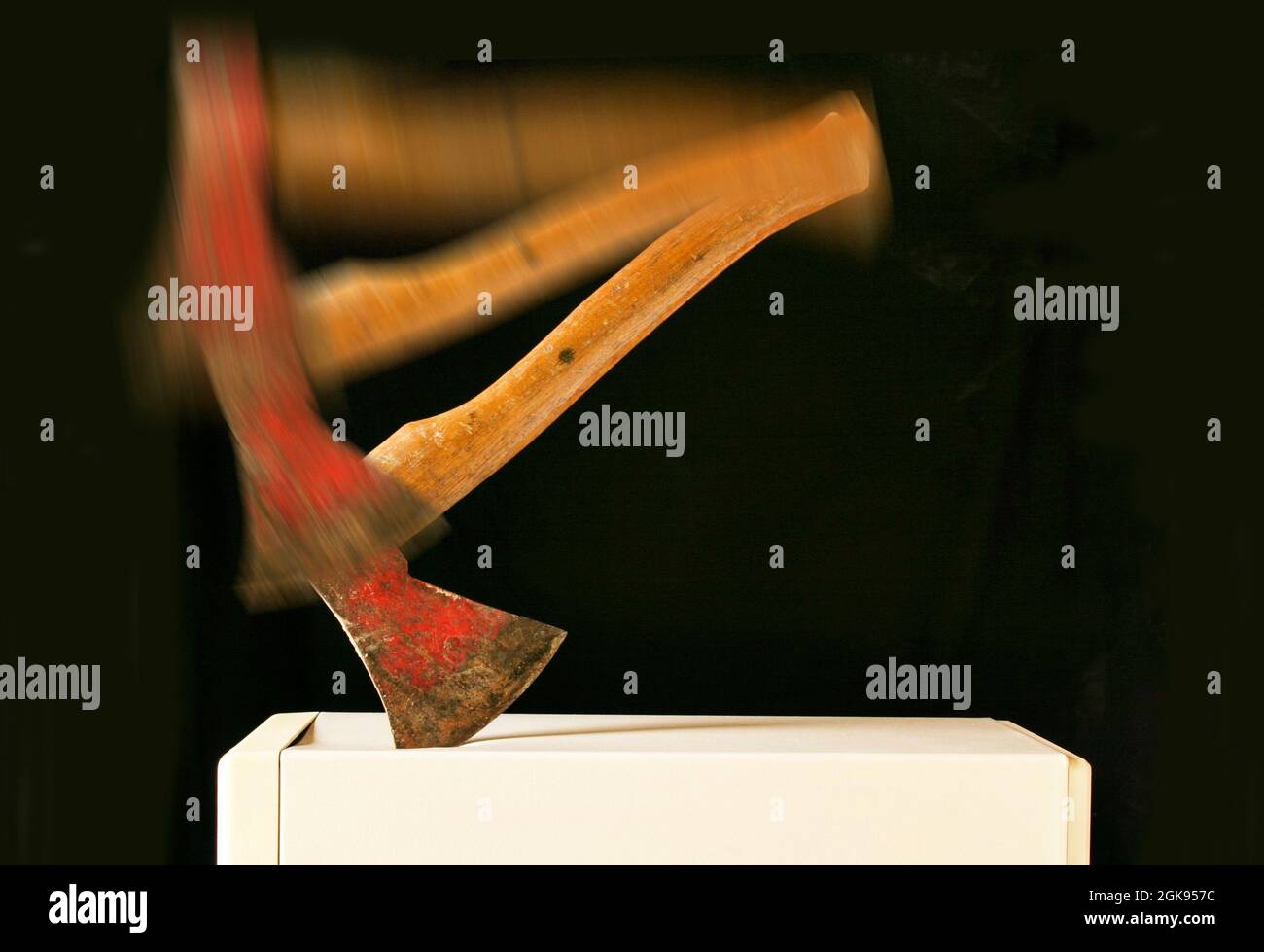 computer with axe Stock Photo - Alamy
