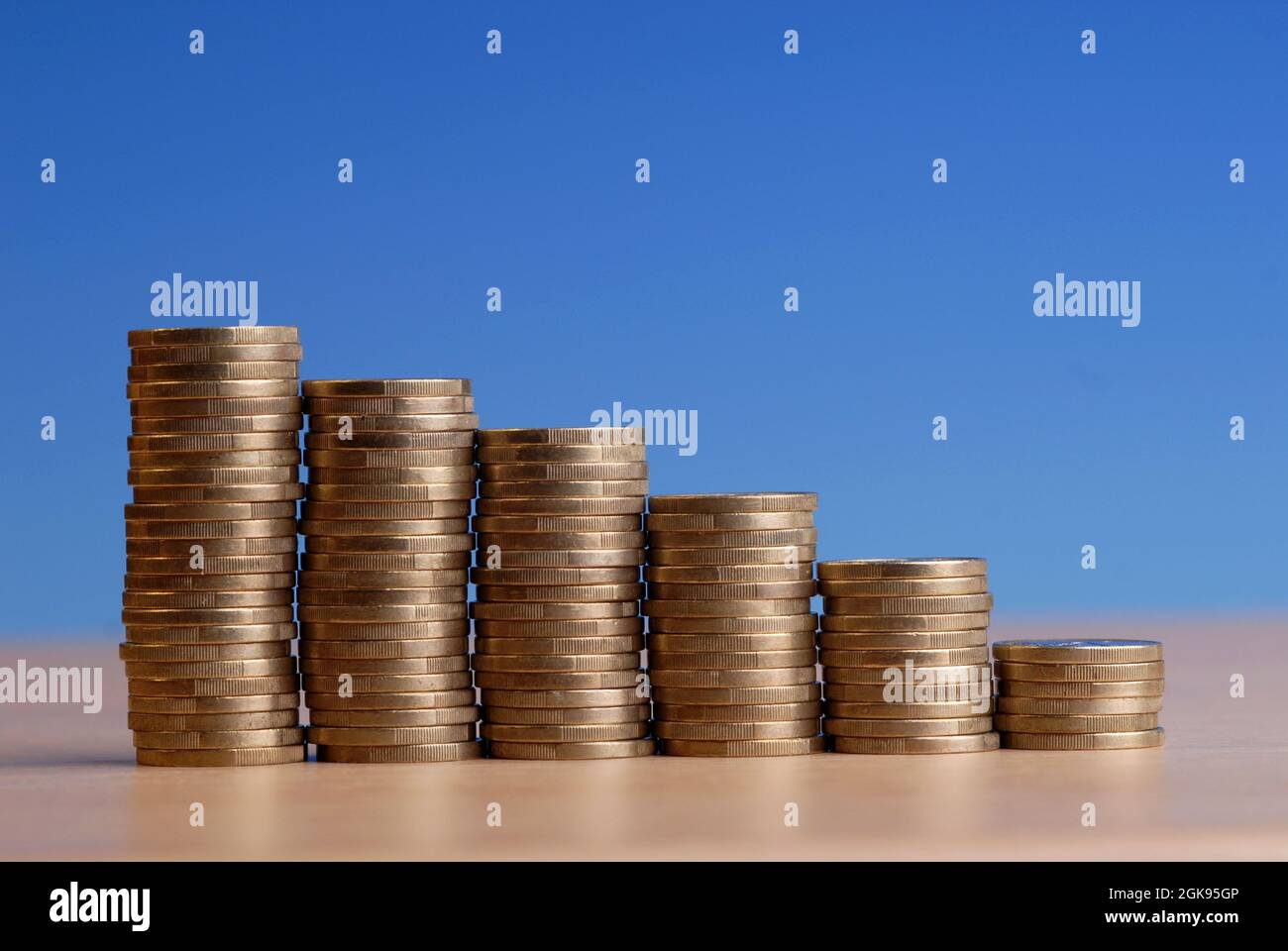Euro coin stacks hi-res stock photography and images - Alamy
