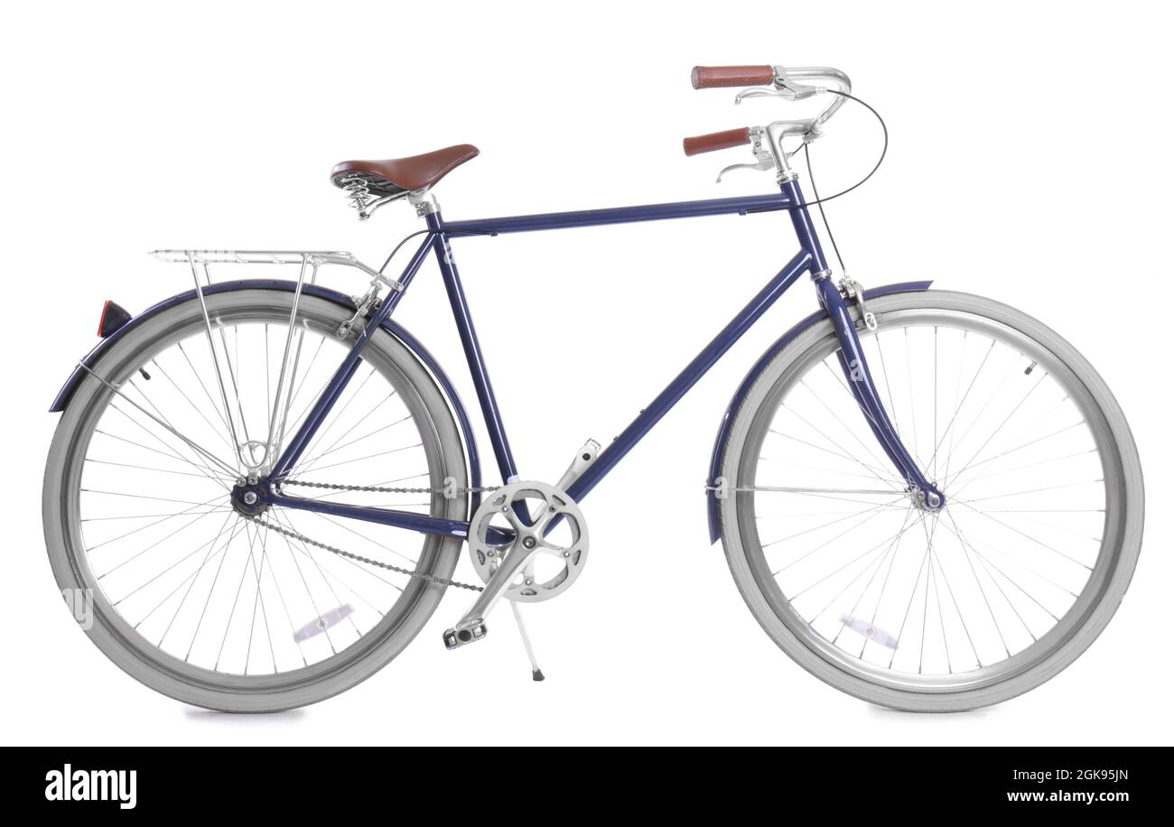 Modern bicycle on white background Stock Photo - Alamy