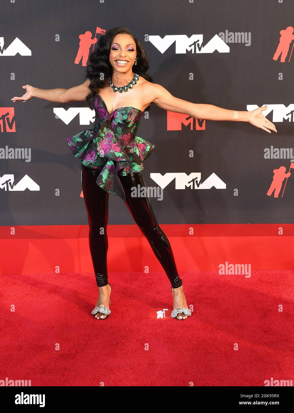 Jamila Mustafa attends the 2021 MTV Video Music Awards at Barclays ...