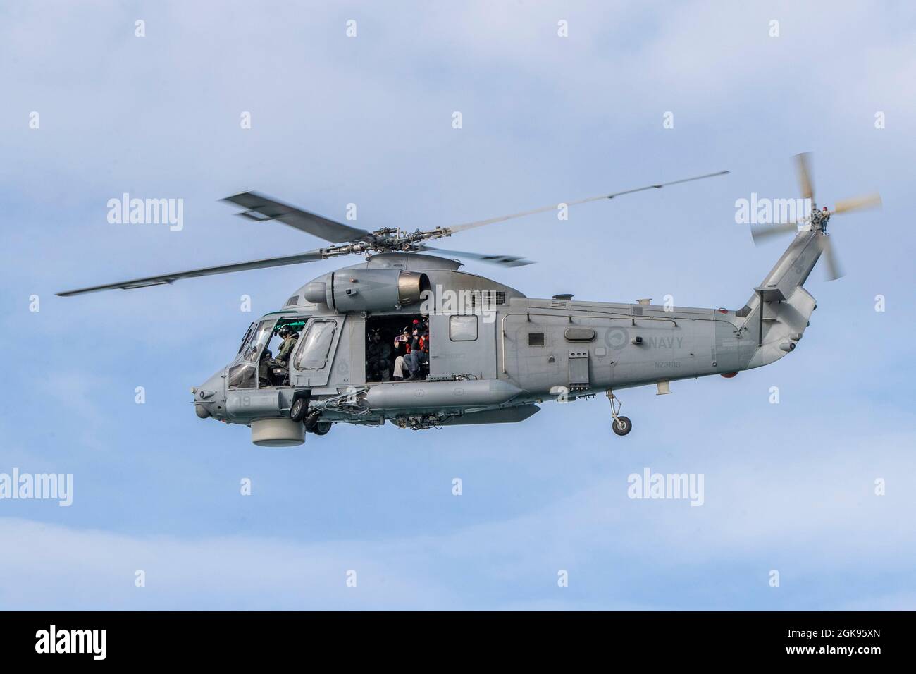 Royal New Zealand Navy Seasprite Helicopter Stock Photo - Alamy