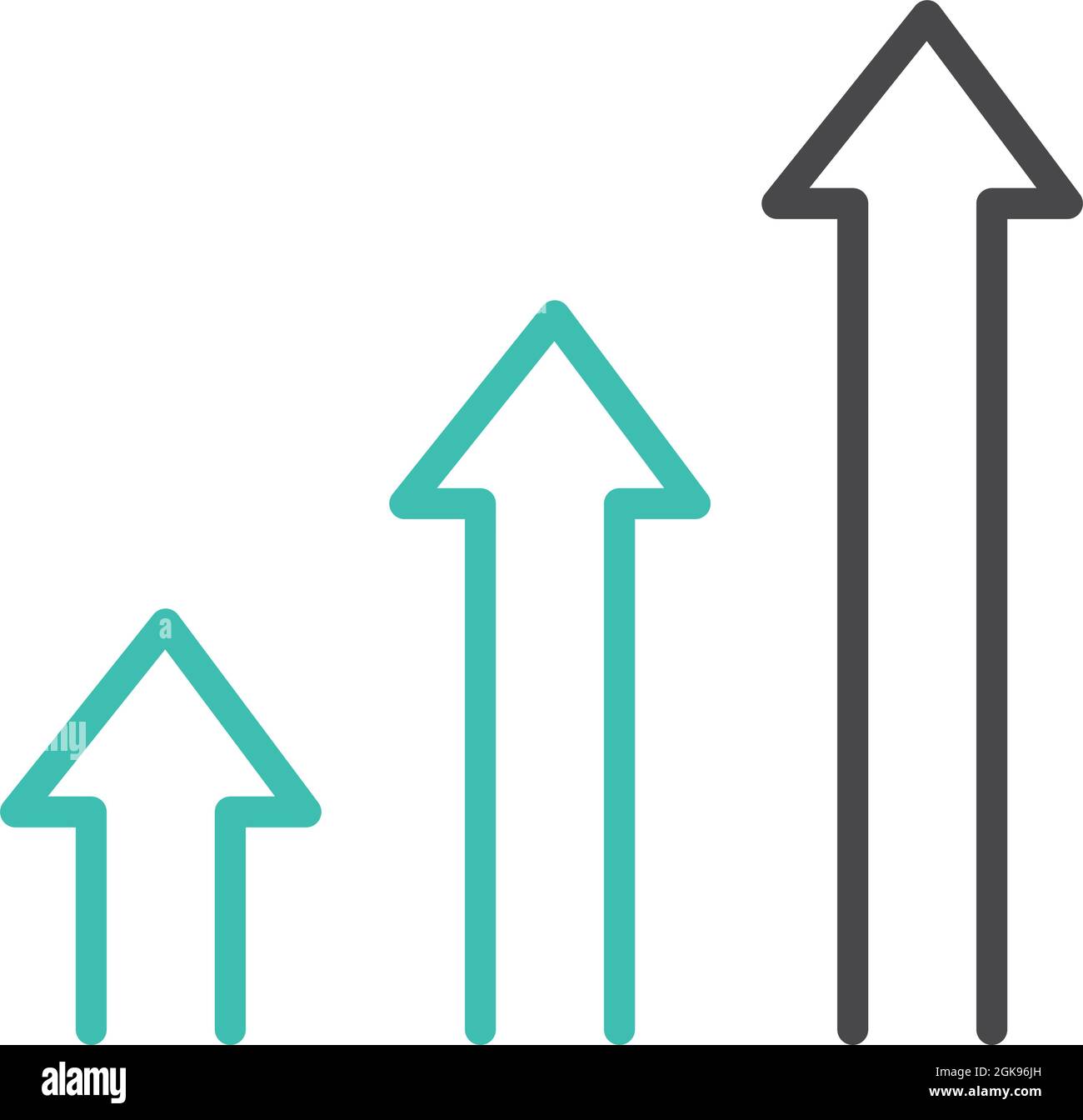 upwards arrows direction Stock Vector Image & Art - Alamy