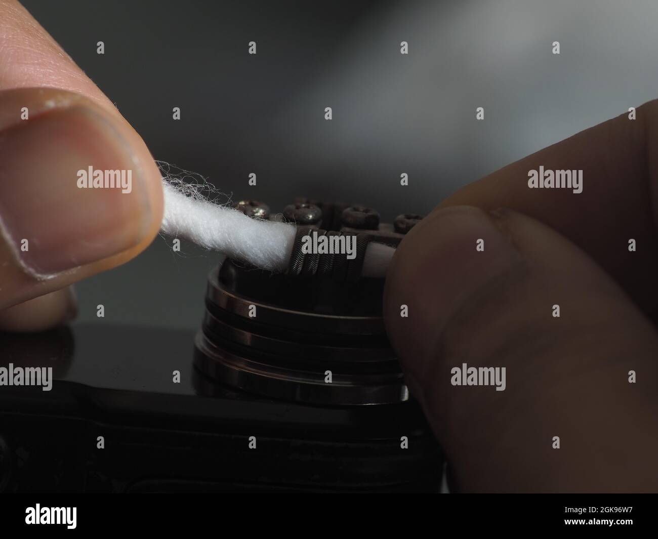 Close up shoot of vape / e cigarette. New innovation to change ...