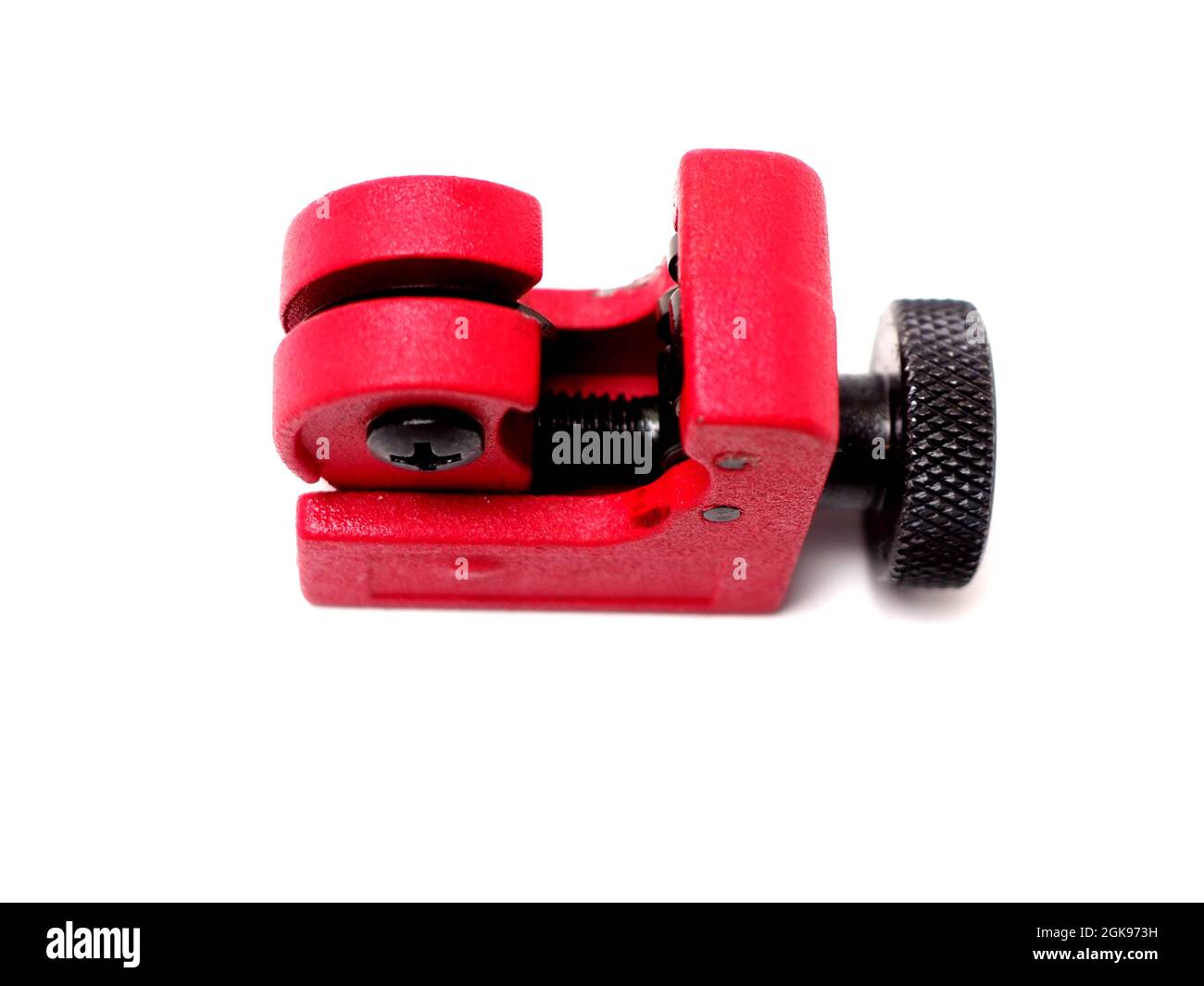 Picture of red mini pipe cutter that usually used by technician to cut ...