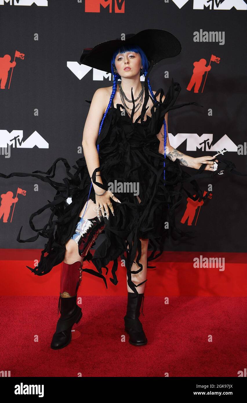 New York, USA. 12th Sep, 2021. Ashnikko attends the 2021 MTV Video ...