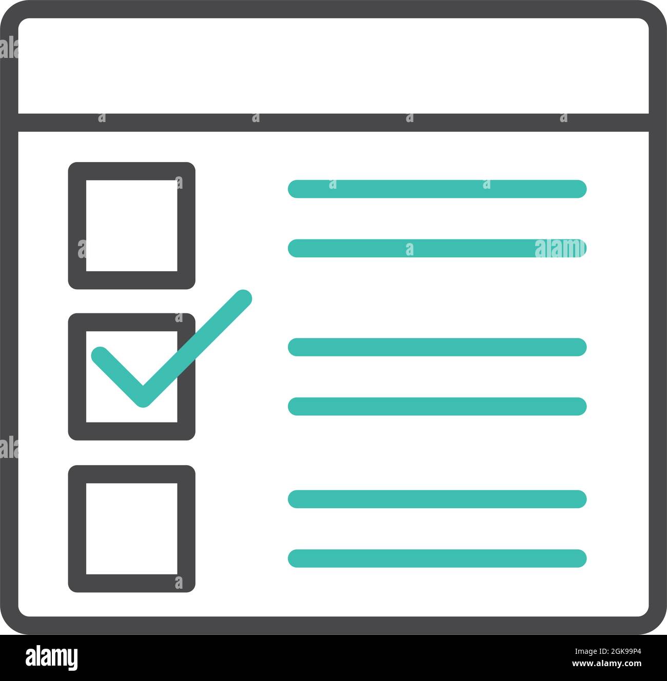 check list with mark Stock Vector Image & Art - Alamy