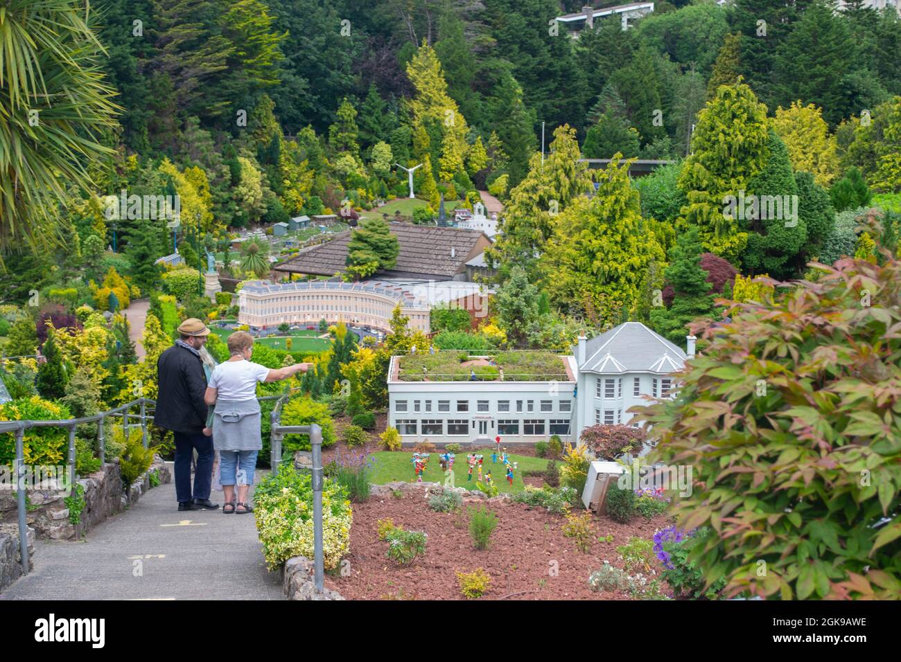 BABBACOMBE, TORQUAY, ENGLAND- 26 June 2021: Babbacombe Model Village in ...