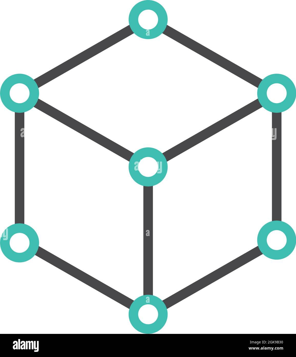 3d cube linear Stock Vector Image & Art - Alamy