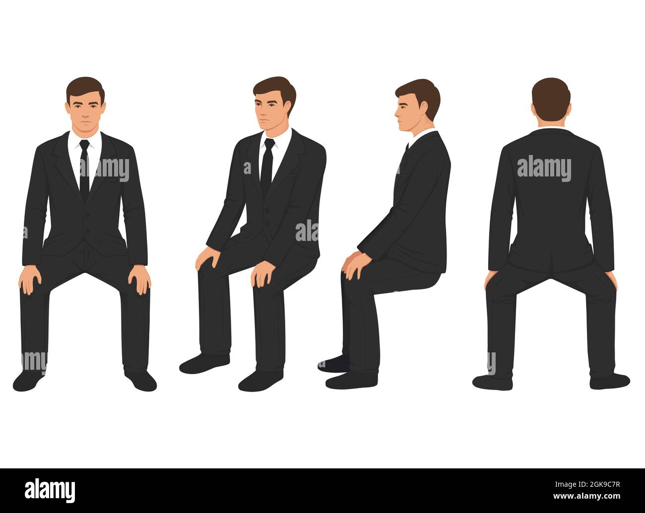 Animated Man Sitting