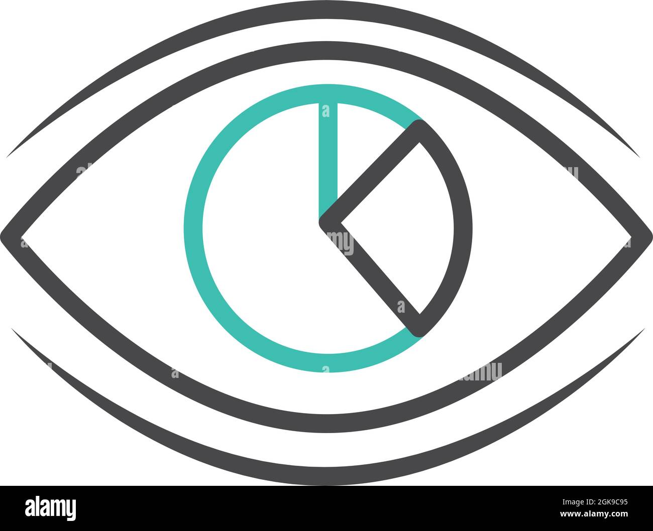 eye with chart Stock Vector Image & Art - Alamy