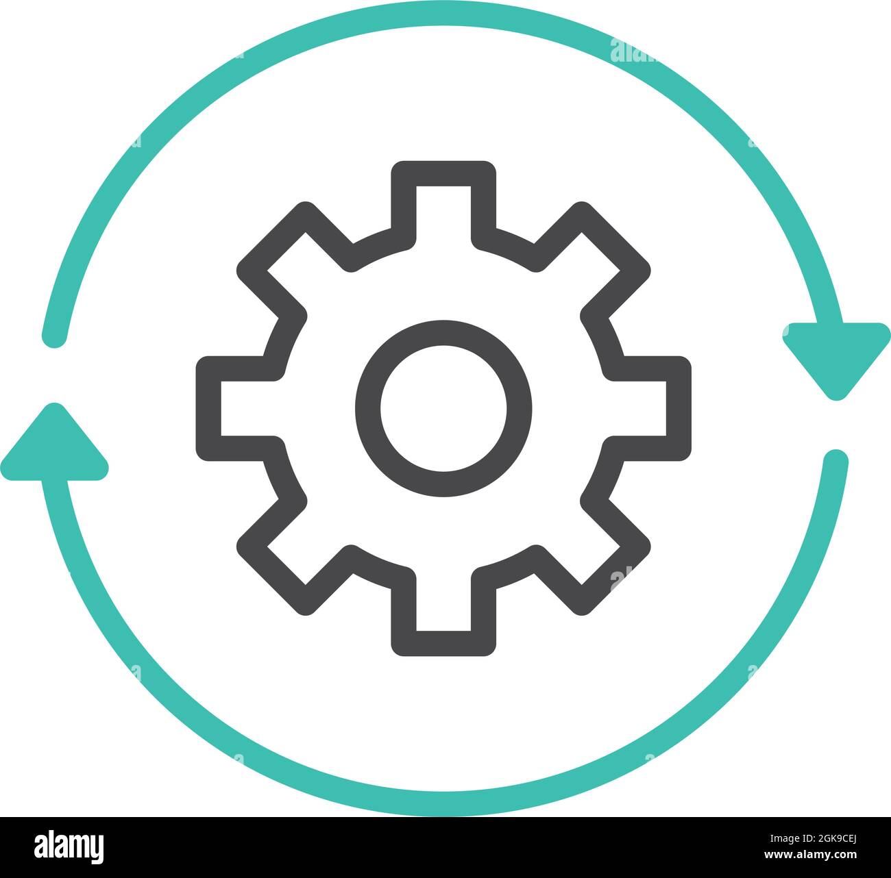 gear control arrows Stock Vector Image & Art - Alamy