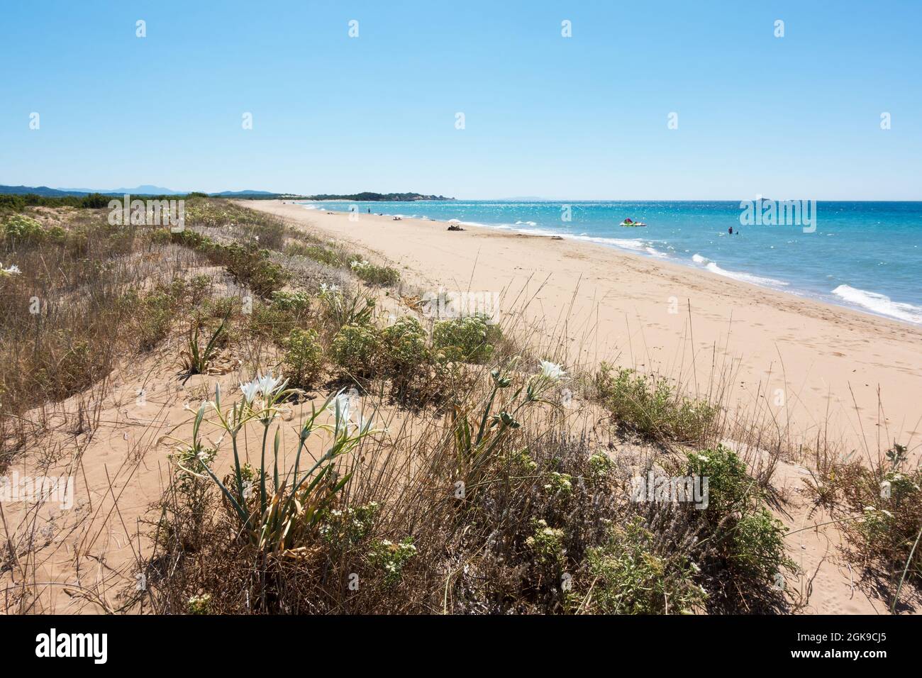 Amazing scenery by the sea in Halikounas beach, Corfu, Greece Stock ...