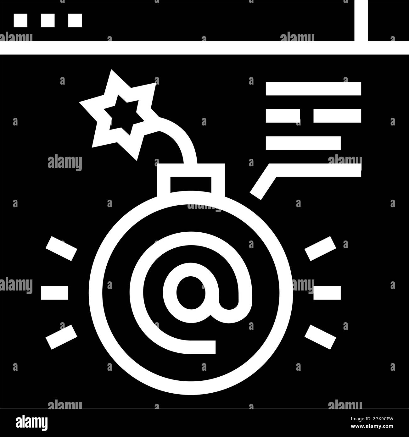 fraud internet problem glyph icon vector illustration Stock Vector ...