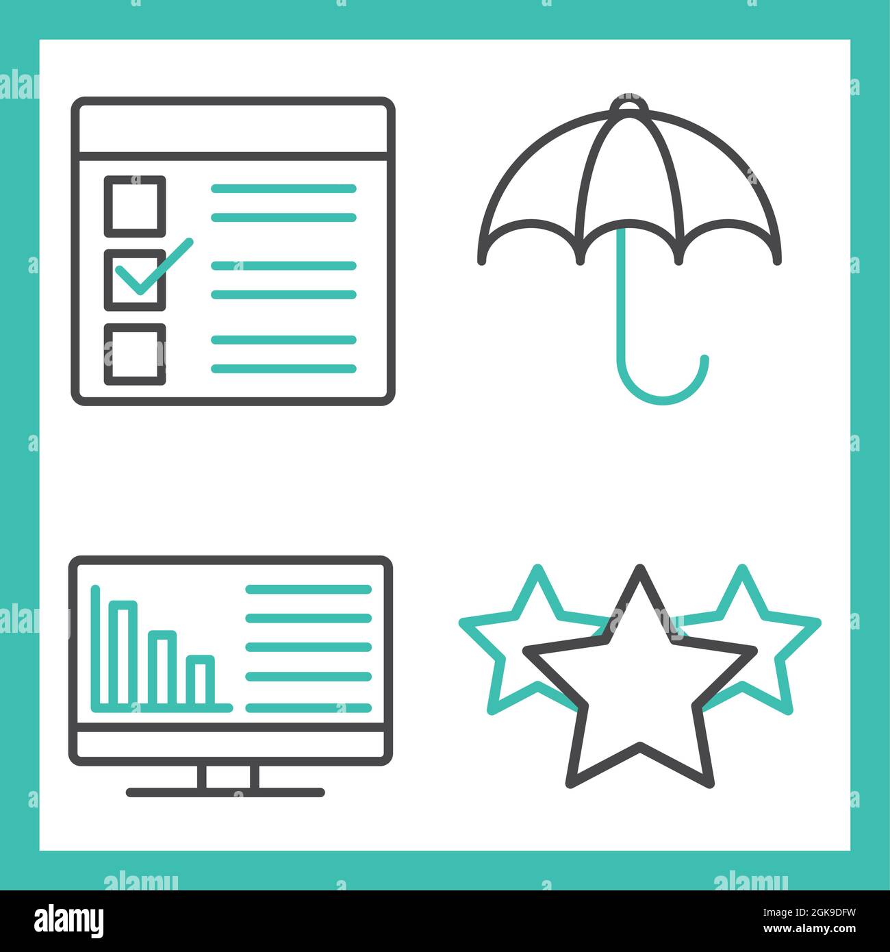 risk management icons Stock Vector Image & Art - Alamy