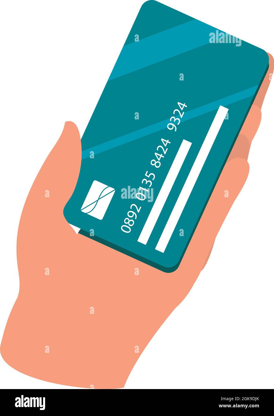 hand with credit card Stock Vector Image & Art - Alamy
