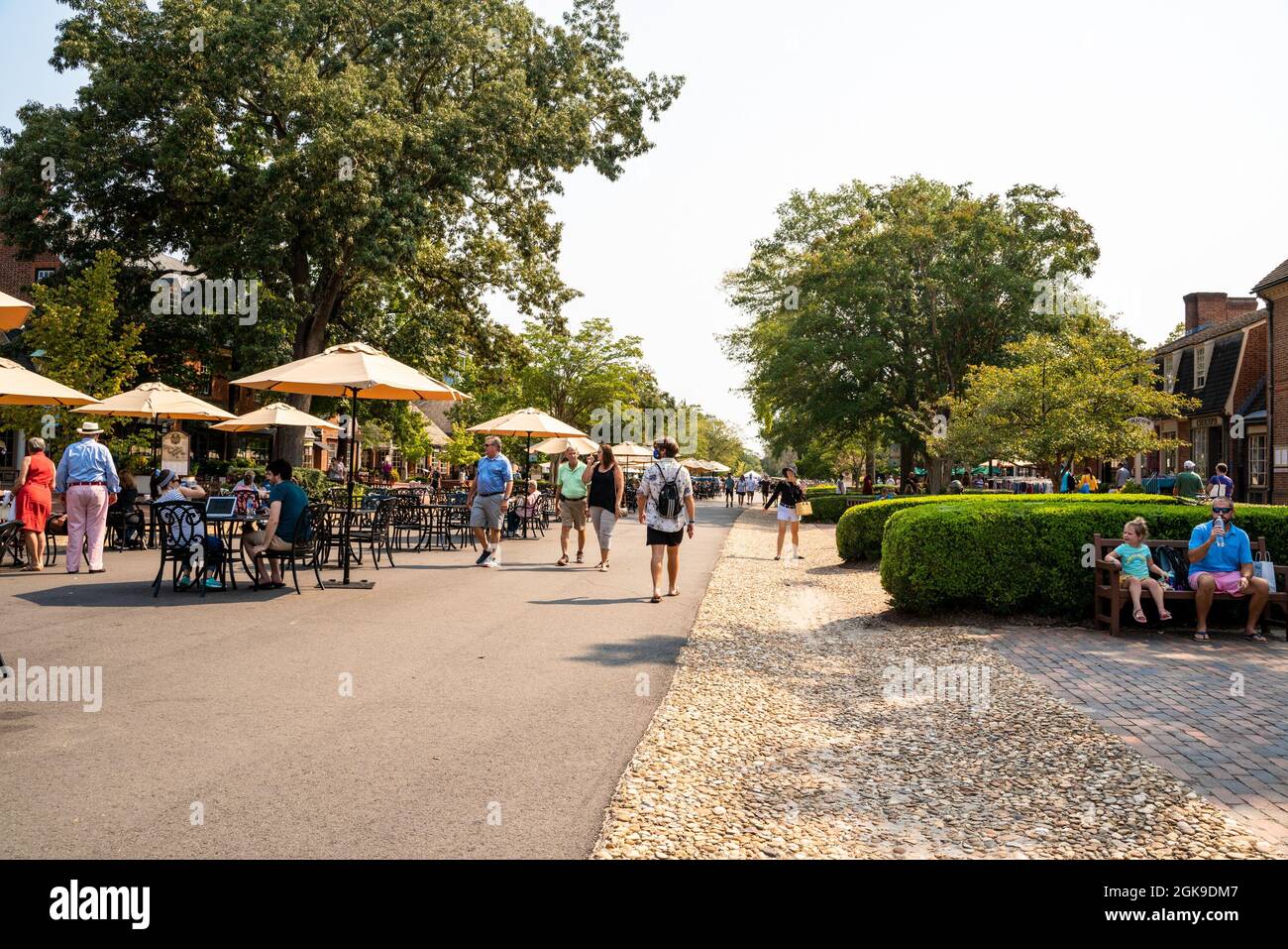 Williamsburg, Virginia, USA - September 12, 2021: Street scene from ...