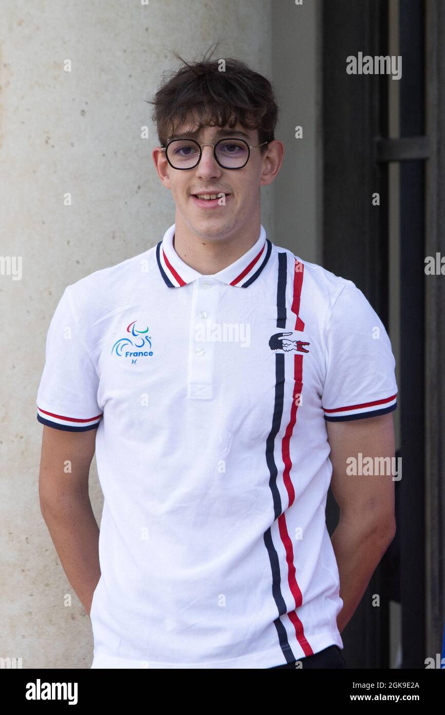 French cyclist Alexandre Leaute poses as he arrives prior to the ...
