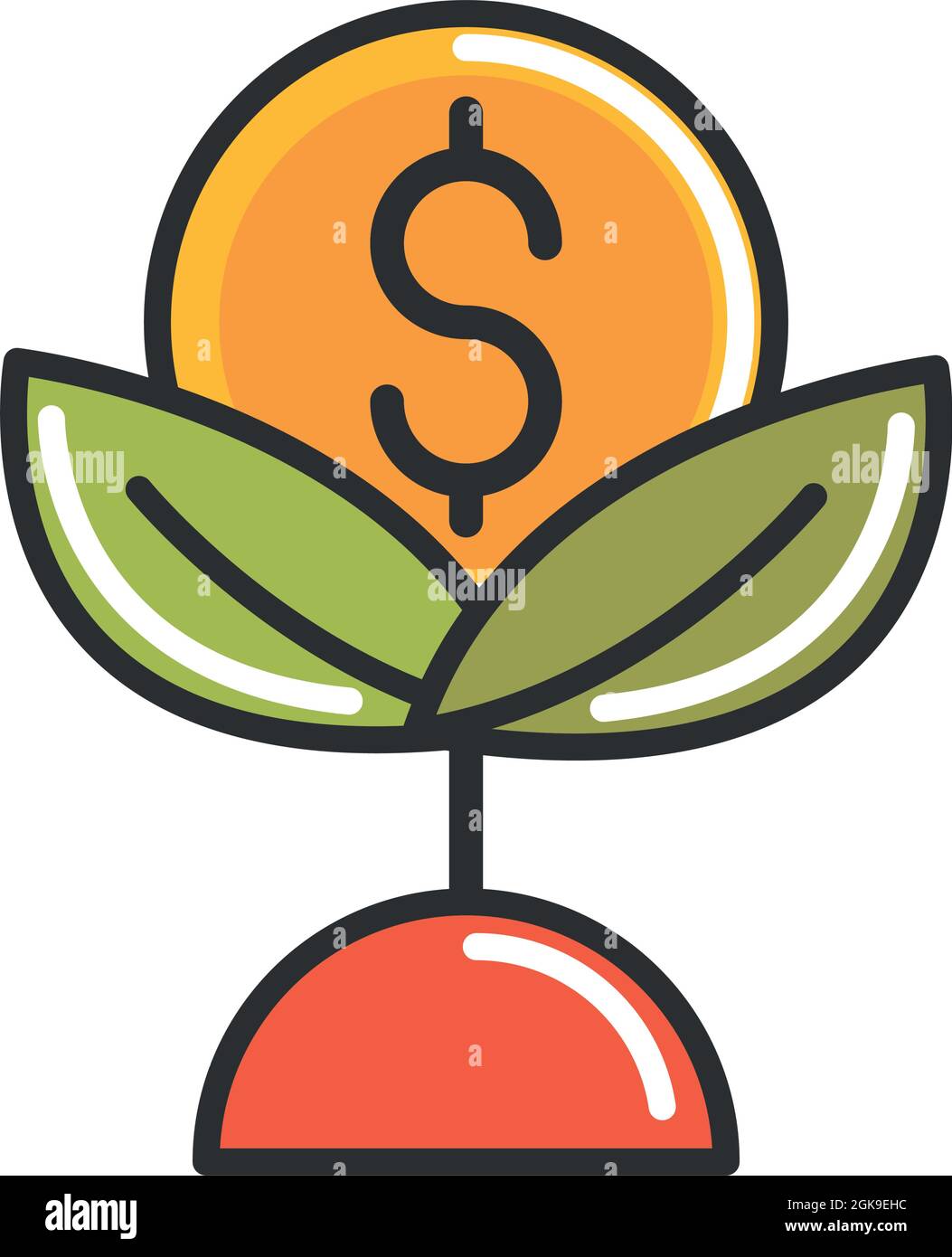 invest plant money Stock Vector Image & Art - Alamy