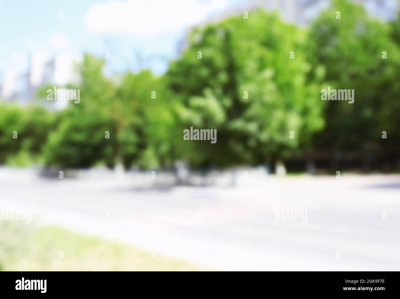 Blurred view of city road Stock Photo - Alamy