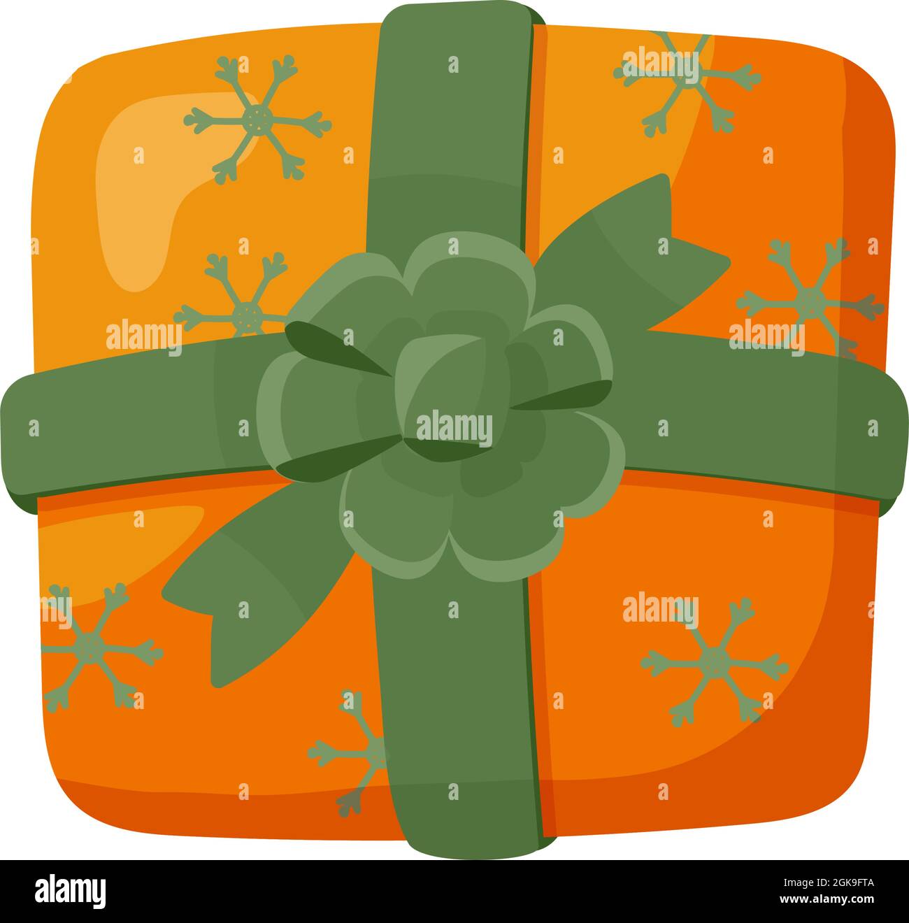 Gift in a box. Tied with a festive ribbon with a bow..Vector ...