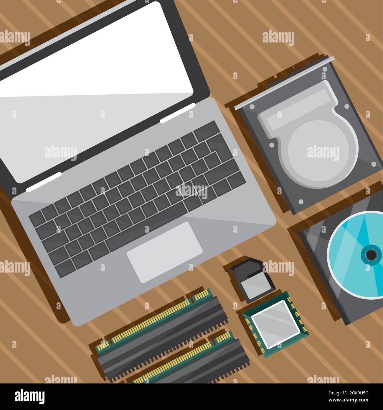 Laptop circuits Stock Vector Images - Alamy