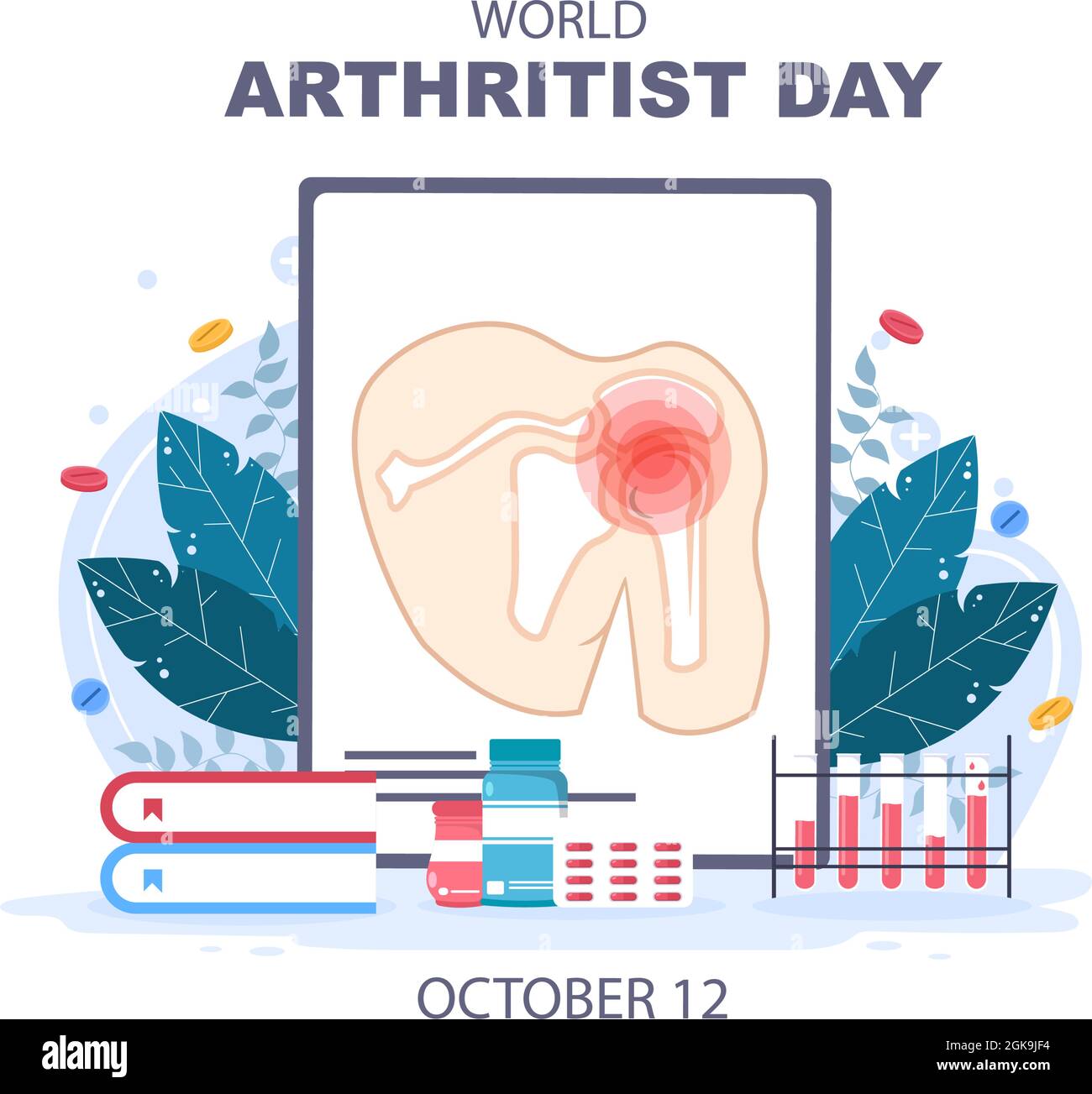 World arthritis day Background Illustration Which is Celebrated on ...