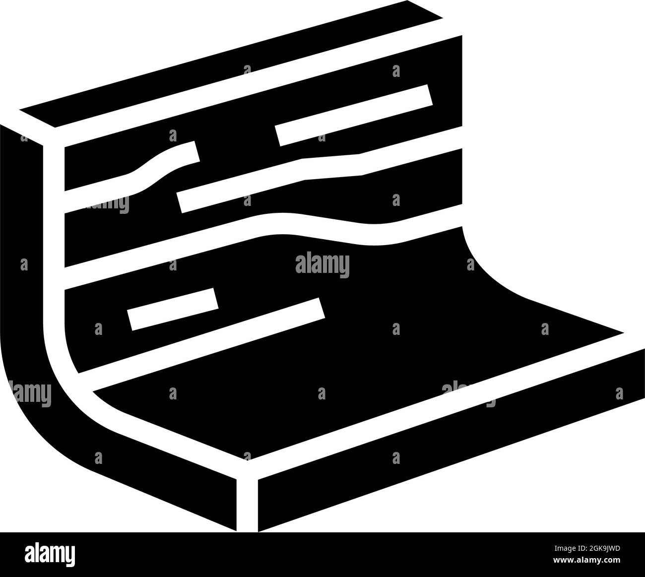 steel metal profile glyph icon vector illustration Stock Vector Image ...