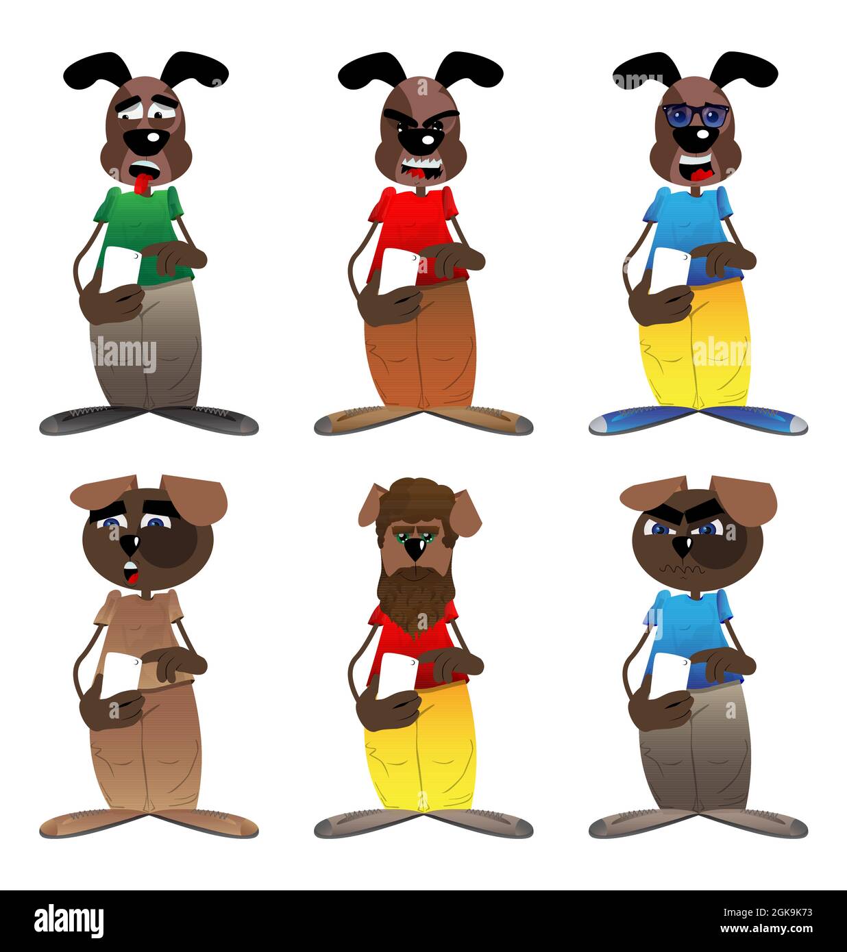 Phone for doggy Stock Vector Images - Alamy
