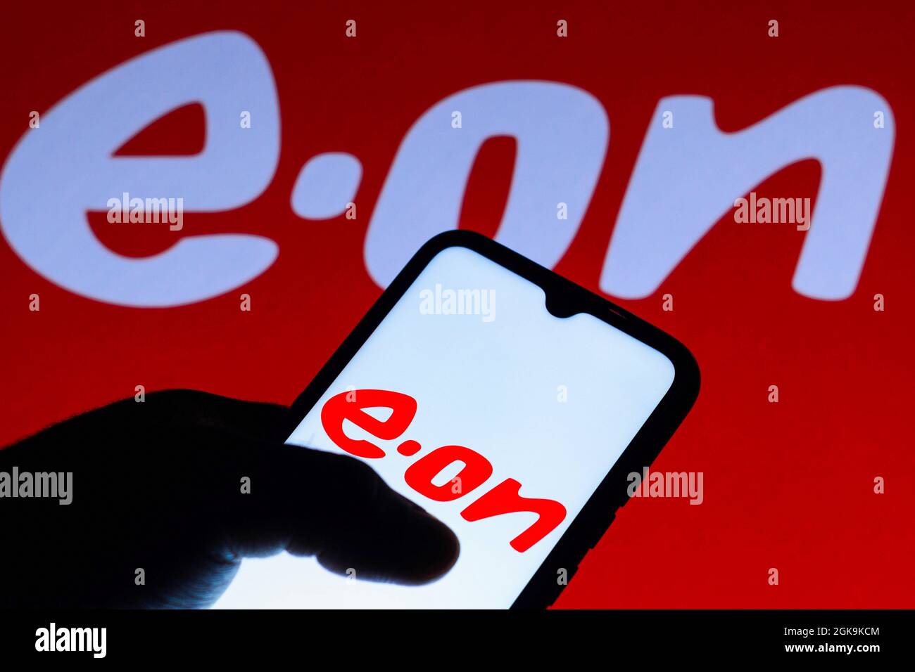 Brazil. 13th Sep, 2021. In this photo illustration the E.ON SE logo ...