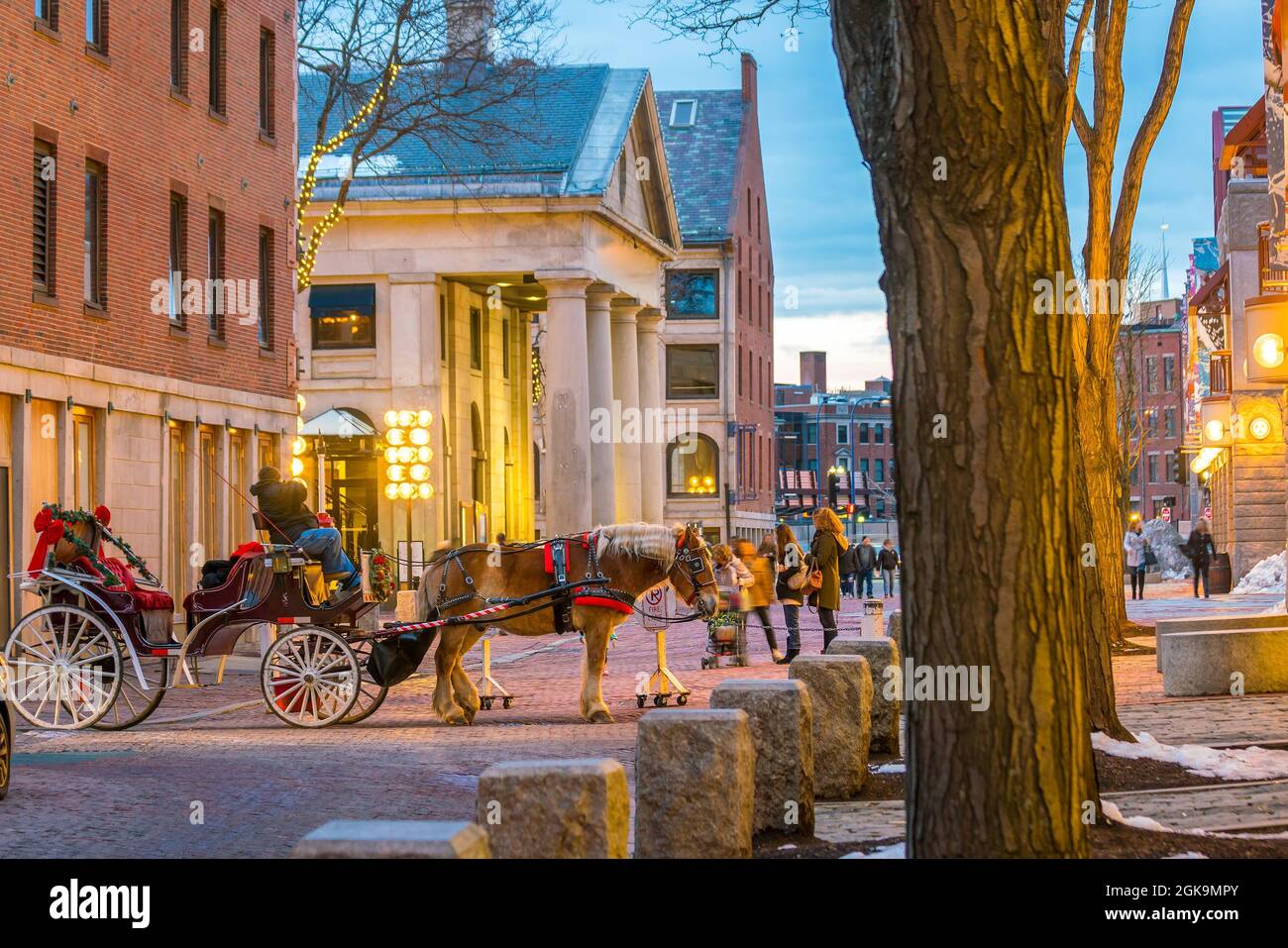 Historic area of downtown Boston, Massachusetts in United States Stock ...