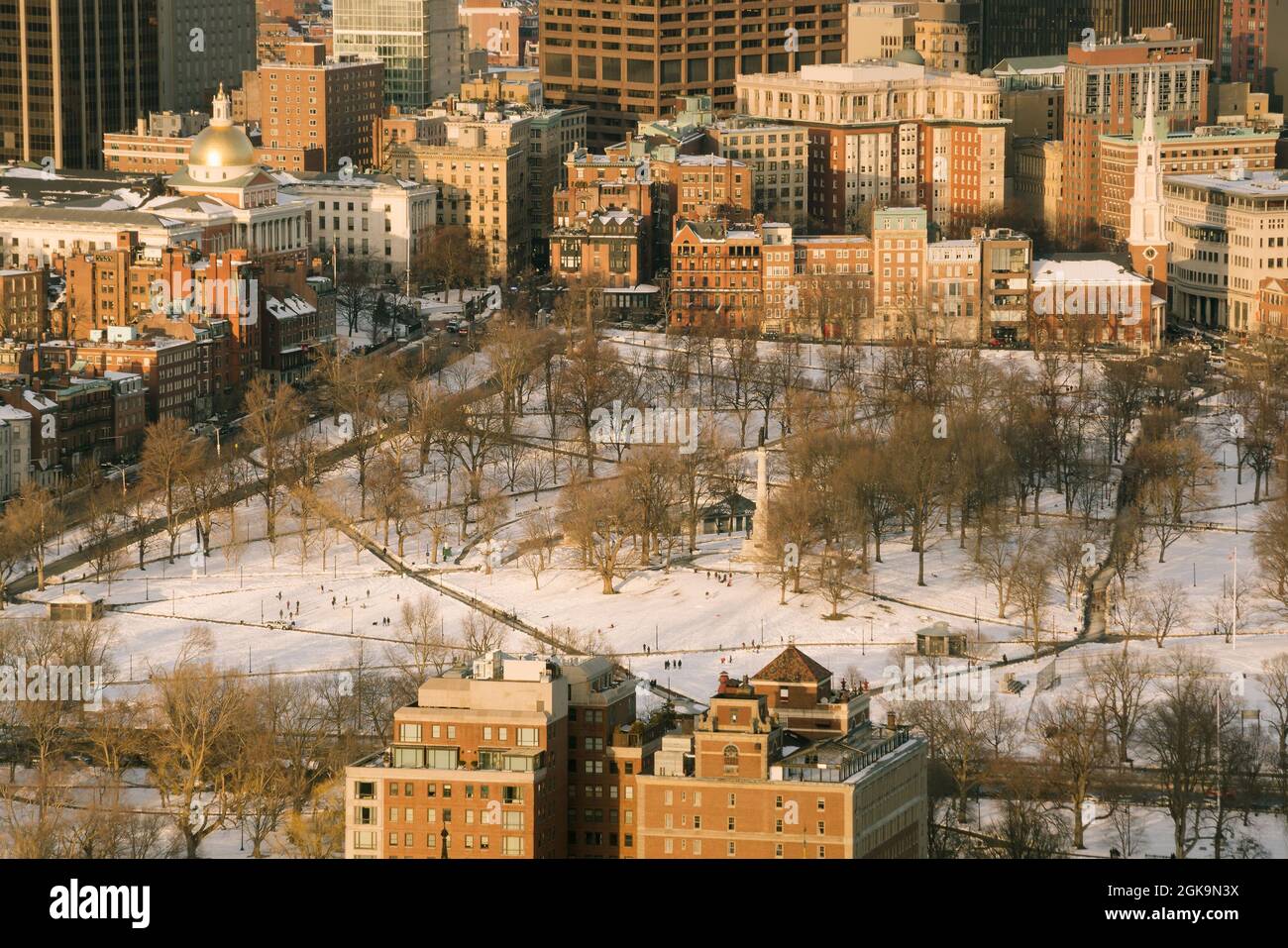 Boston common winter hi-res stock photography and images - Alamy