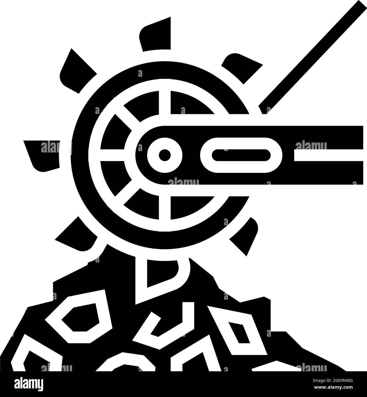 Handling excavator Stock Vector Images - Alamy