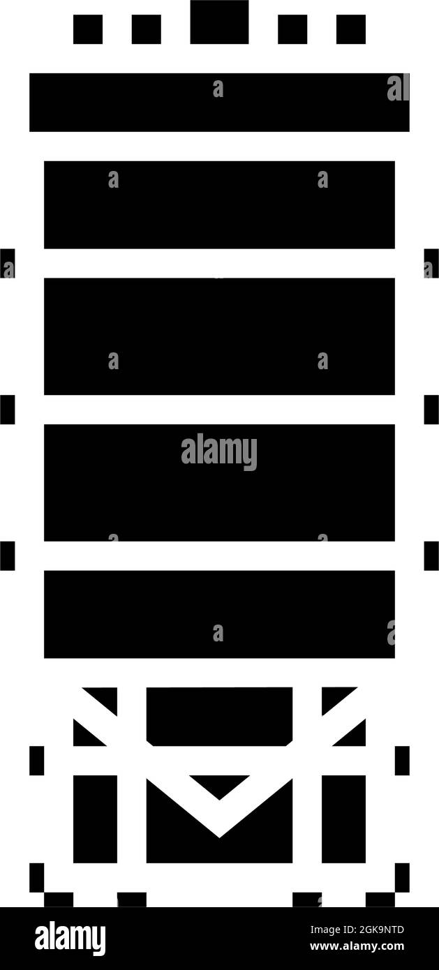 tank for coal storage glyph icon vector illustration Stock Vector Image ...